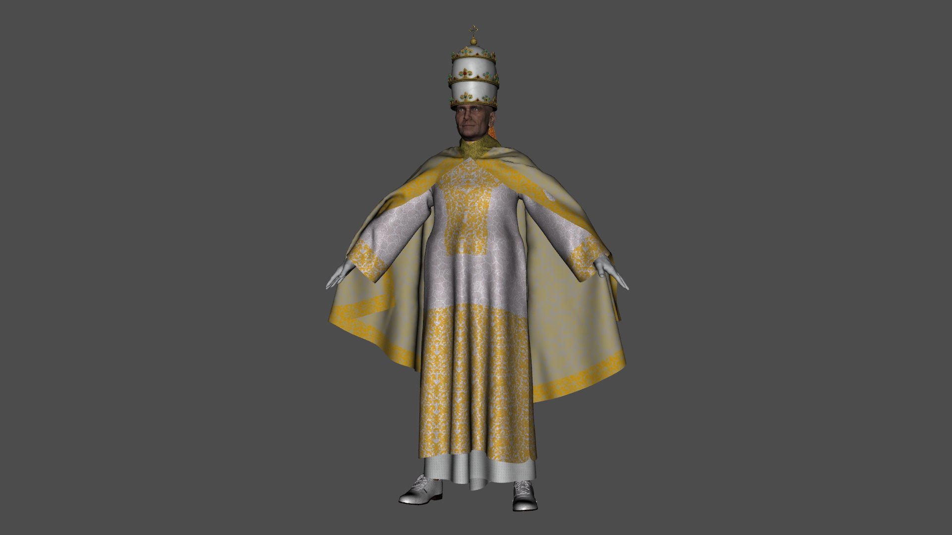 Prelate Priest Rigged Low-poly 3D Model 3D Model - TurboSquid 2366463