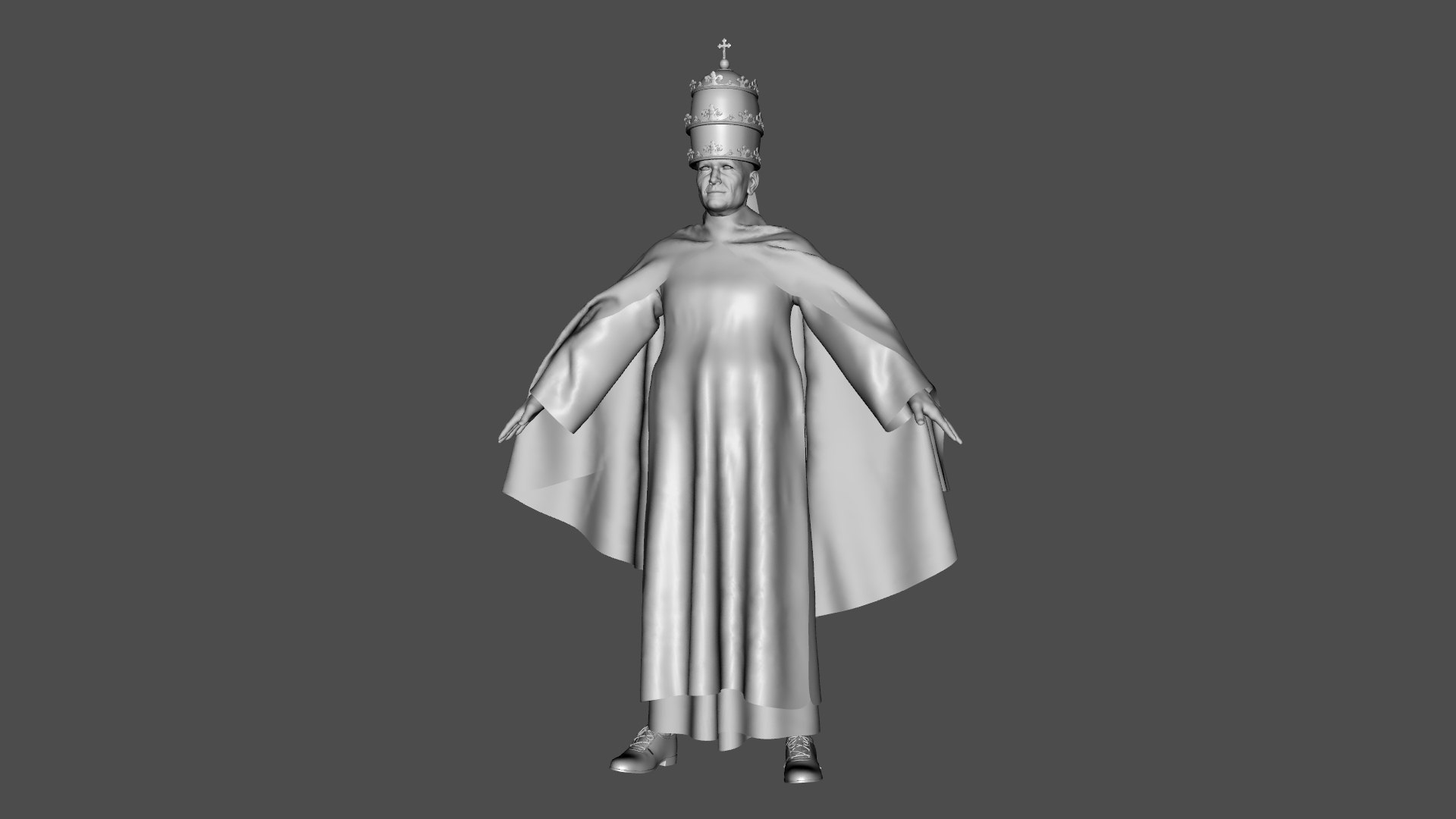 Prelate Priest Rigged Low-poly 3D Model 3D Model - TurboSquid 2366463