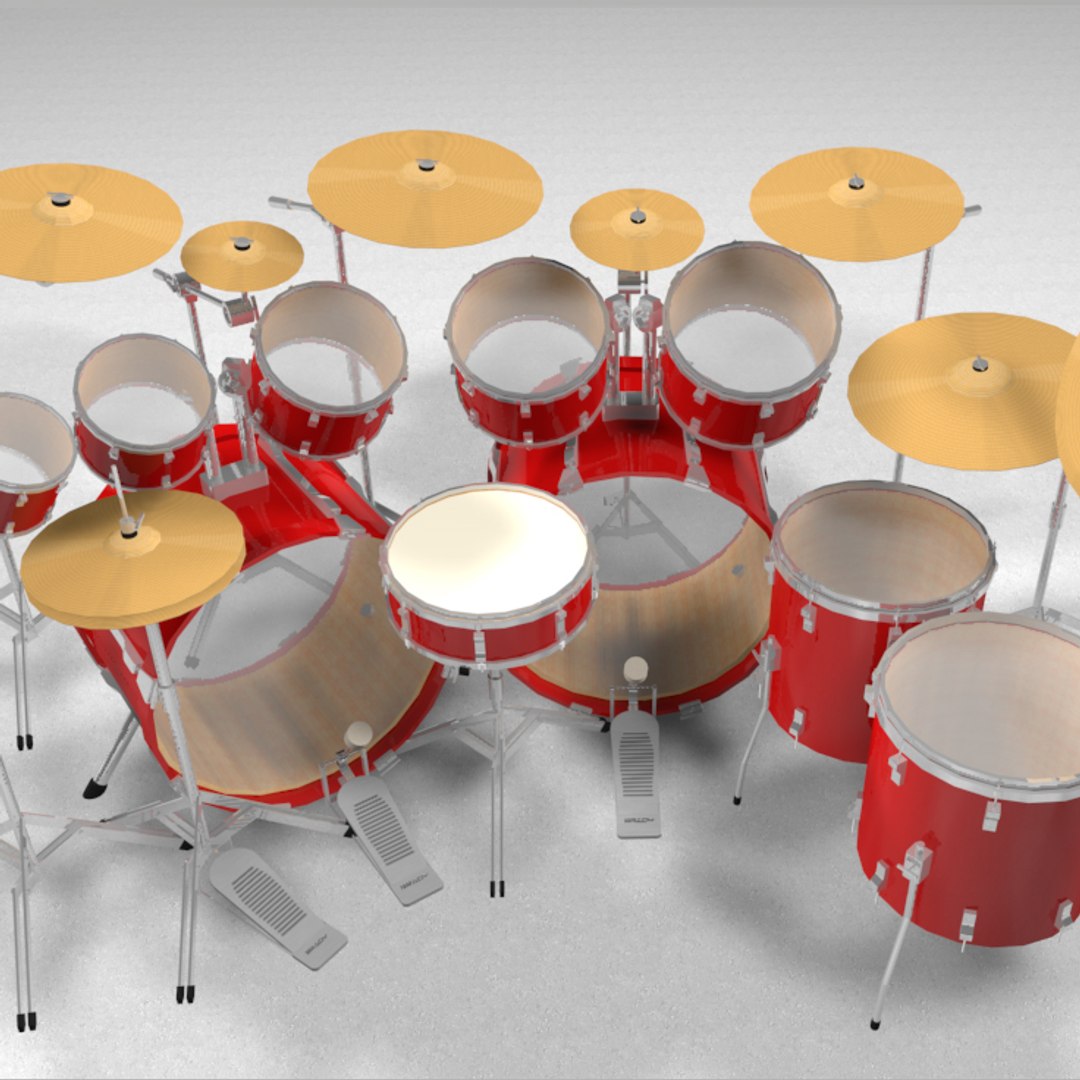 3d drums percussion kit