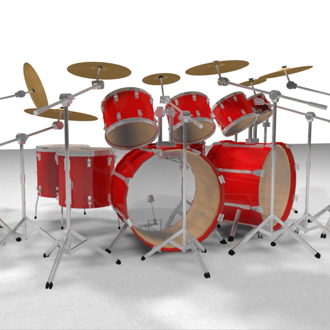 3d drums percussion kit