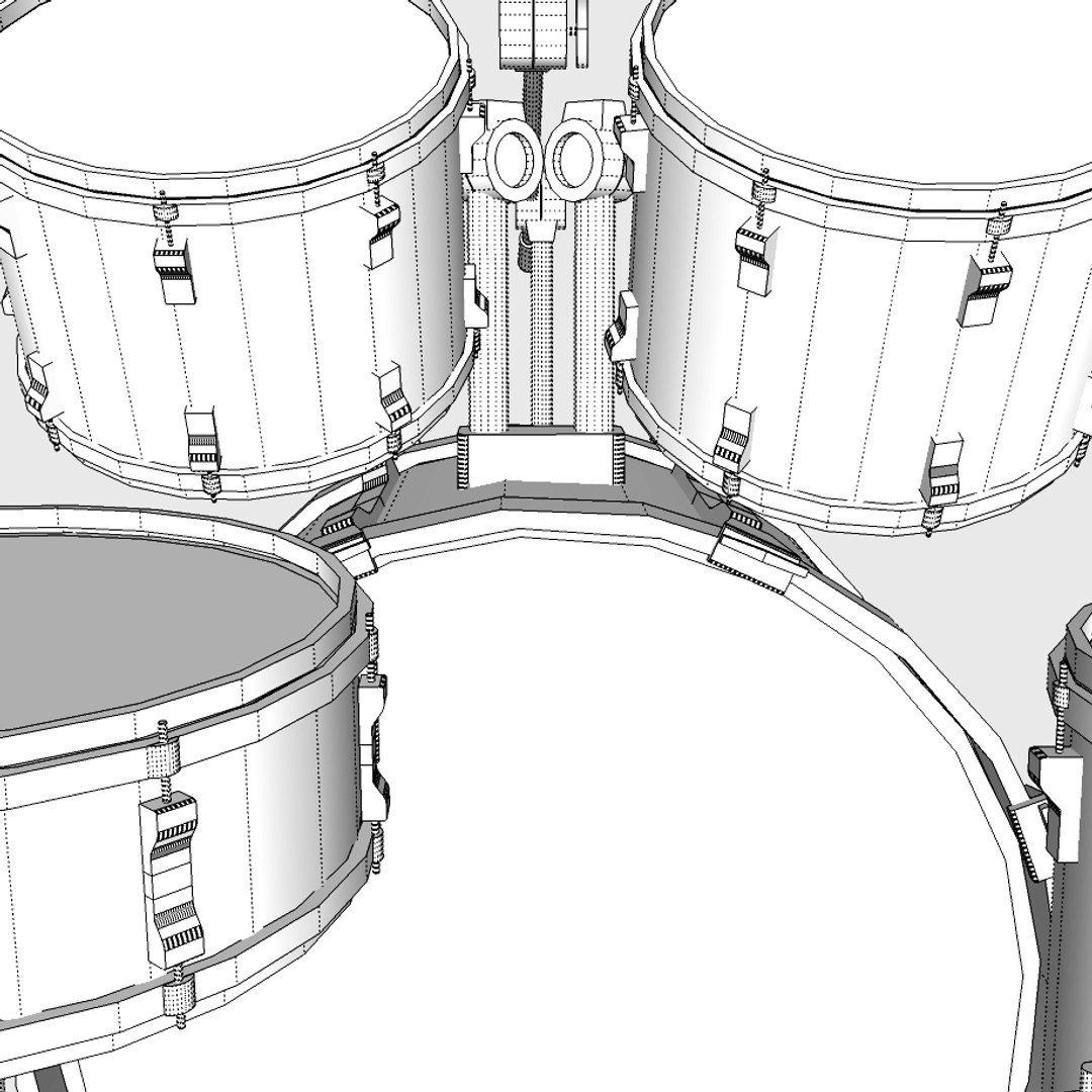 3d drums percussion kit