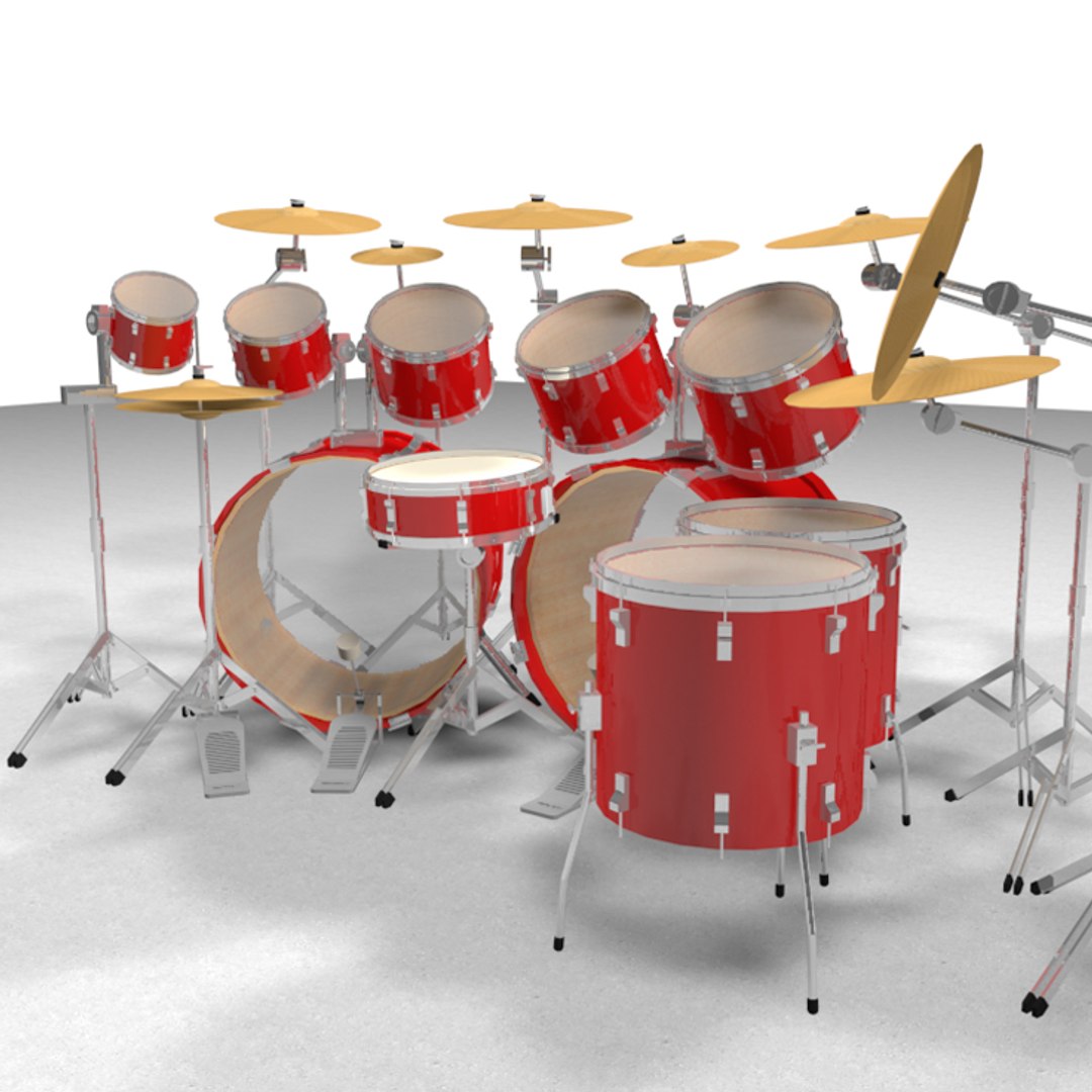 3d drums percussion kit