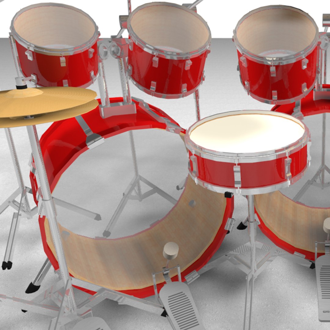3d drums percussion kit