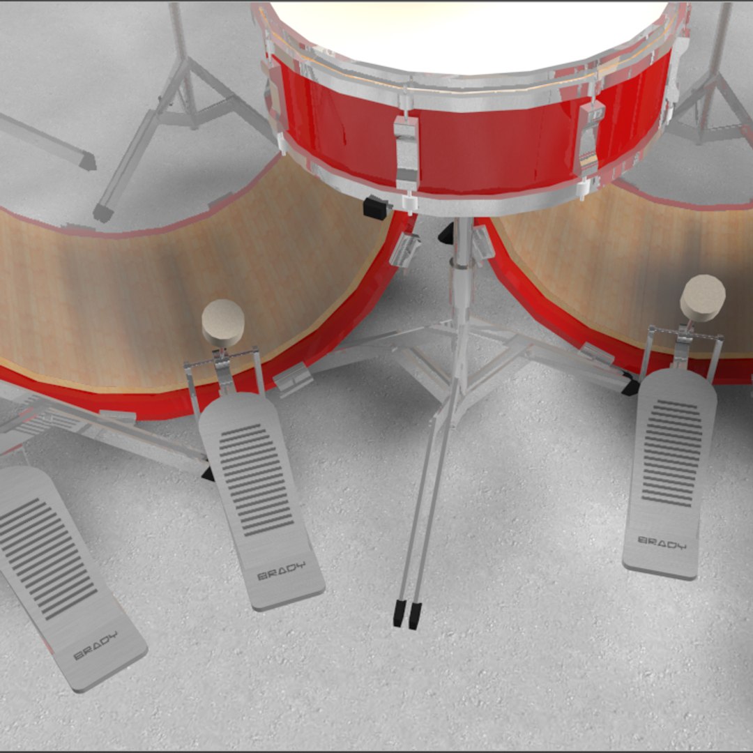 3d drums percussion kit