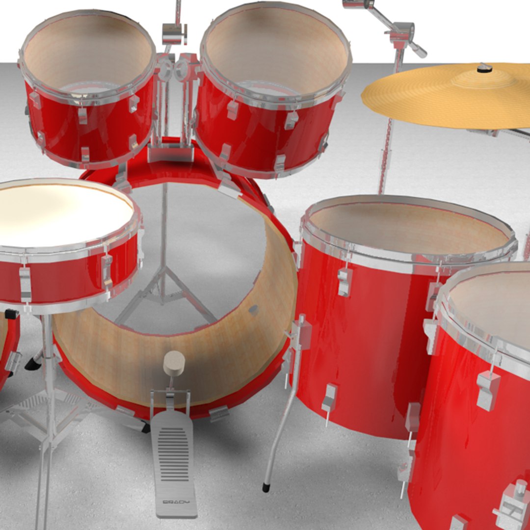 3d drums percussion kit