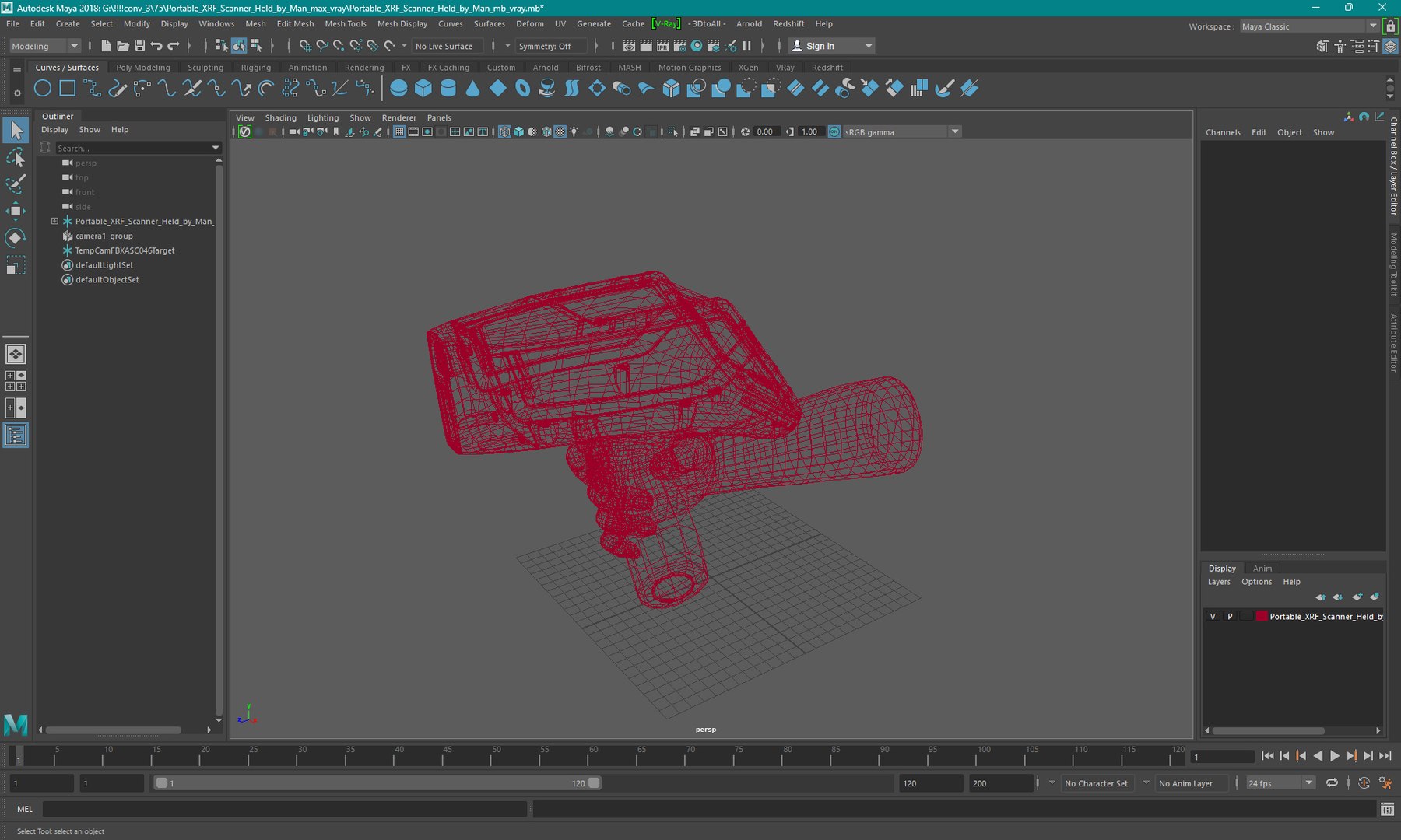 Portable XRF Scanner Held By Man Model - TurboSquid 2384767