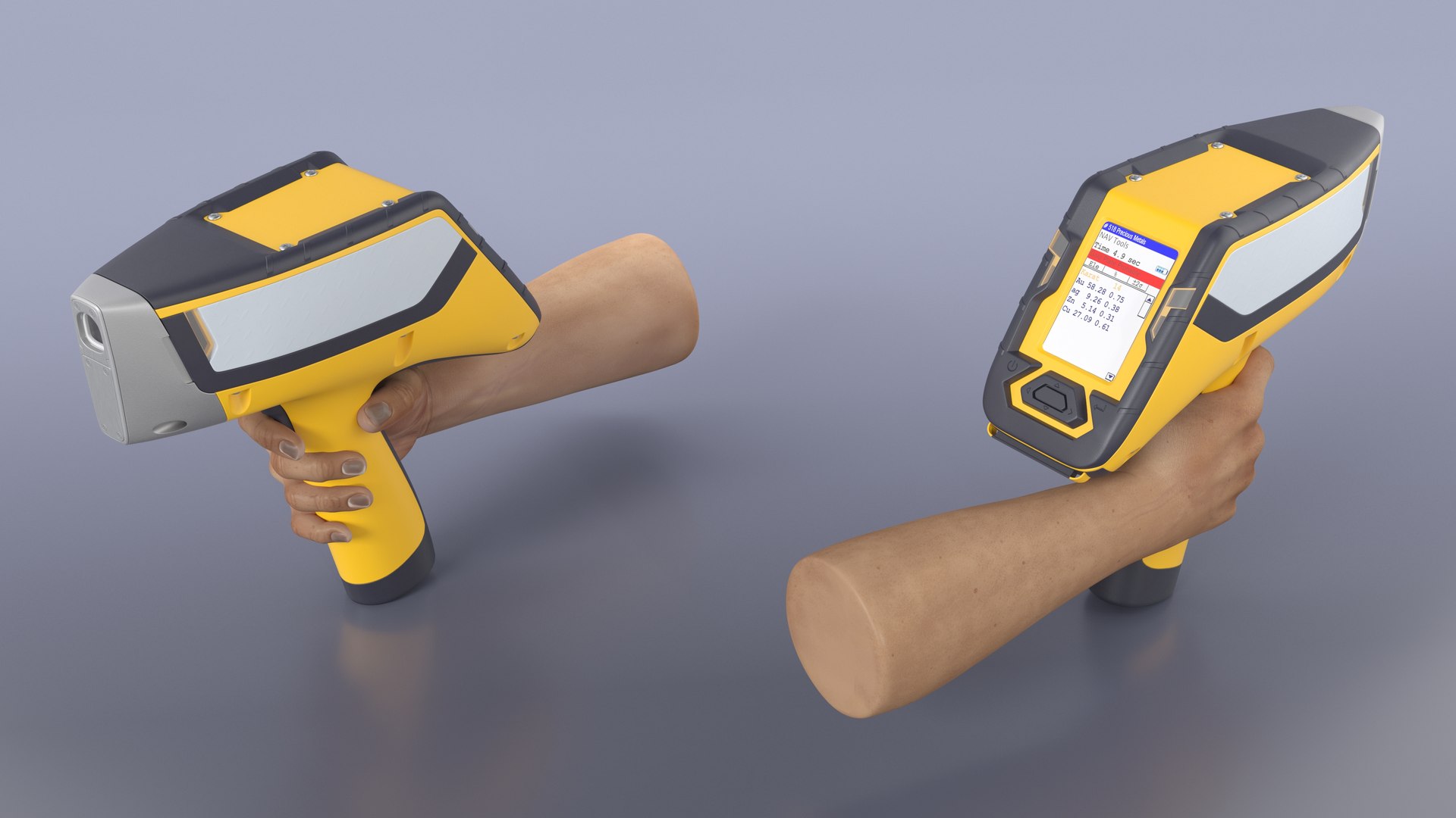 Portable XRF Scanner Held By Man Model - TurboSquid 2384767