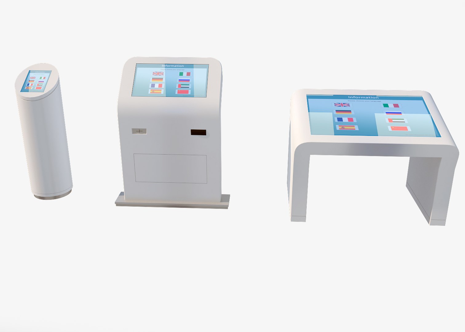 3d Model Electronic Kiosk