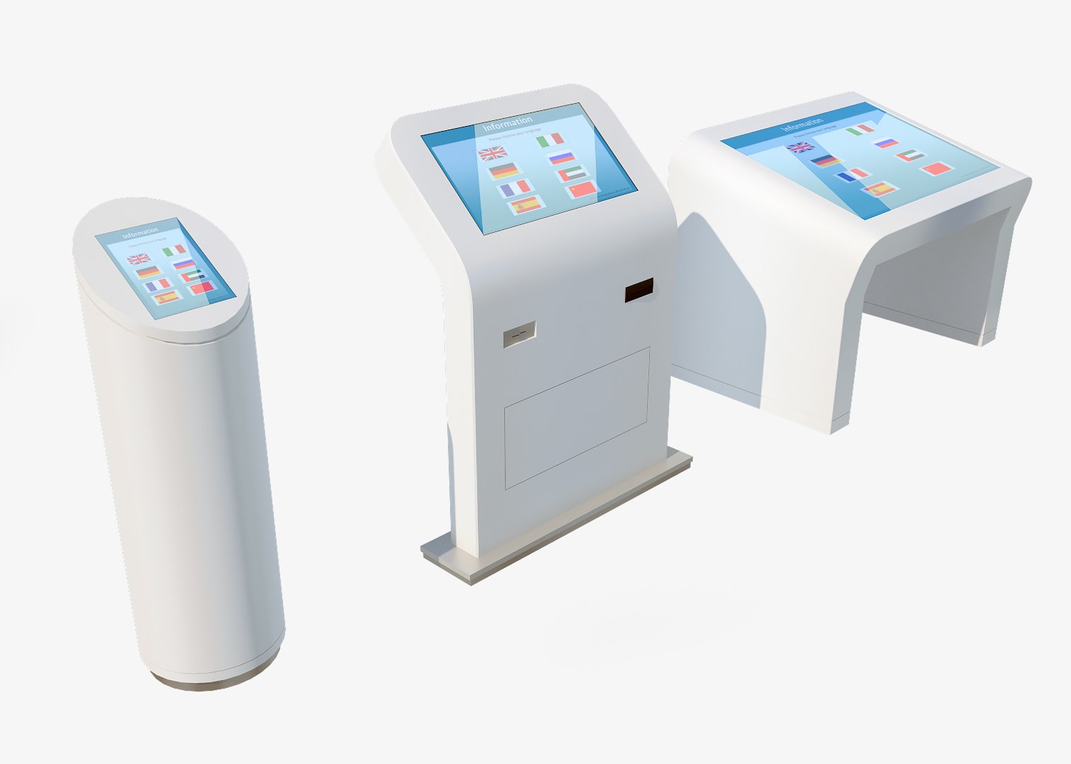3d Model Electronic Kiosk