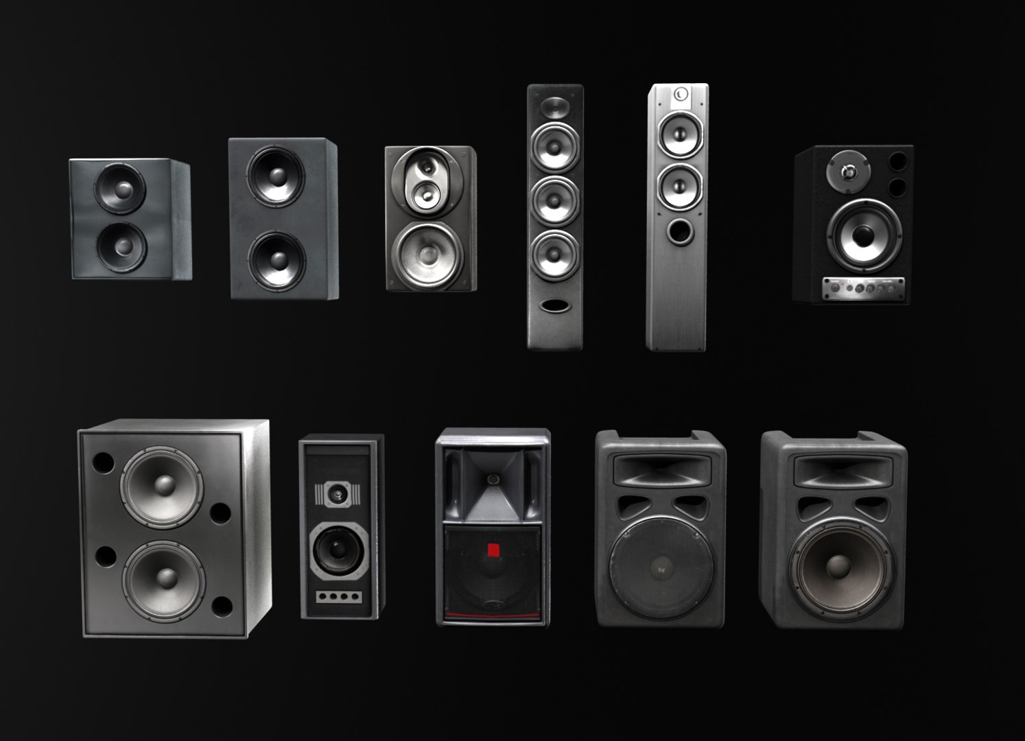 3d Model Speaker Loudspeaker