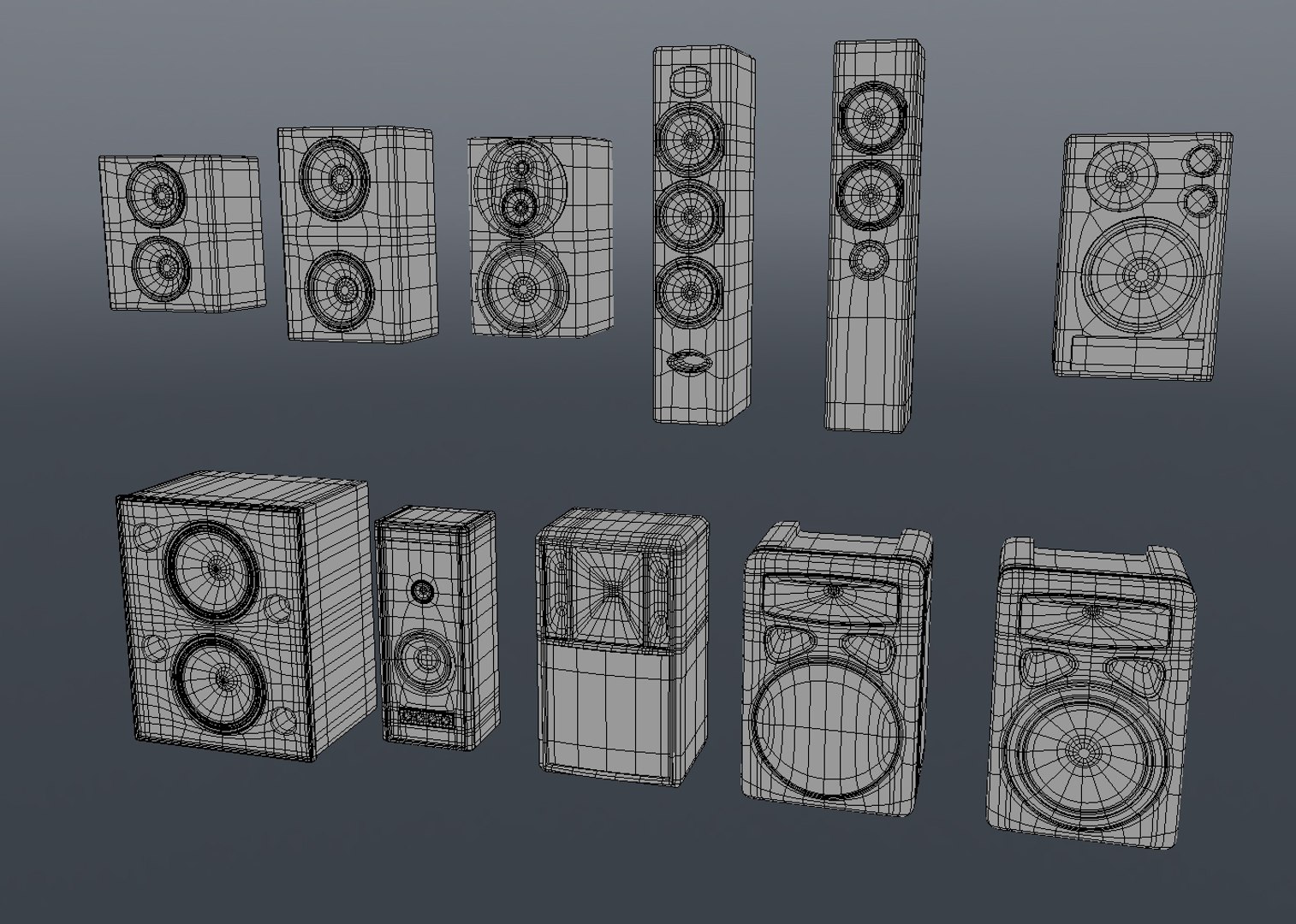 3d Model Speaker Loudspeaker