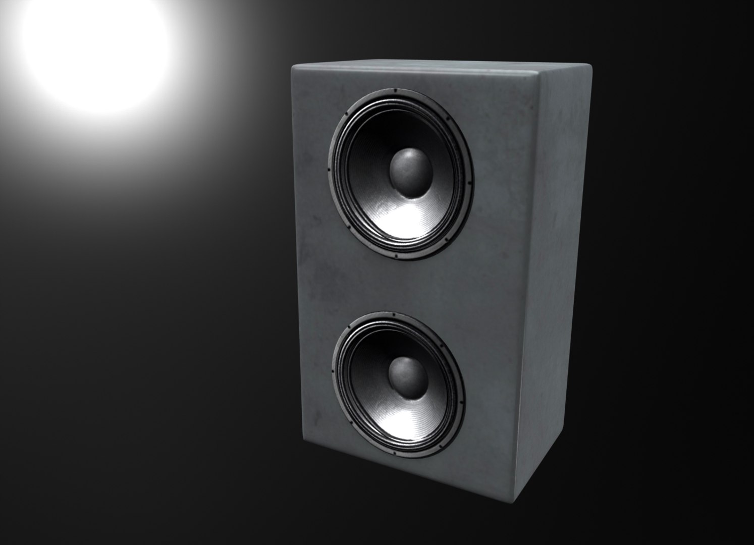 3d Model Speaker Loudspeaker