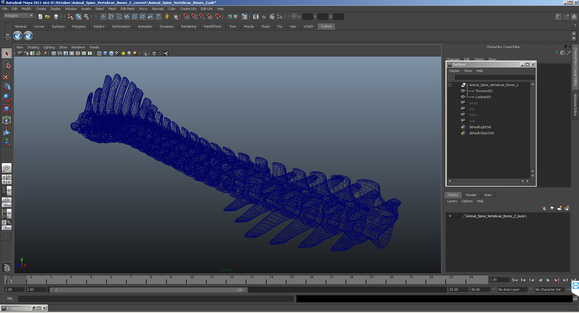 3D animal spine vertebrae bones - TurboSquid 1337200