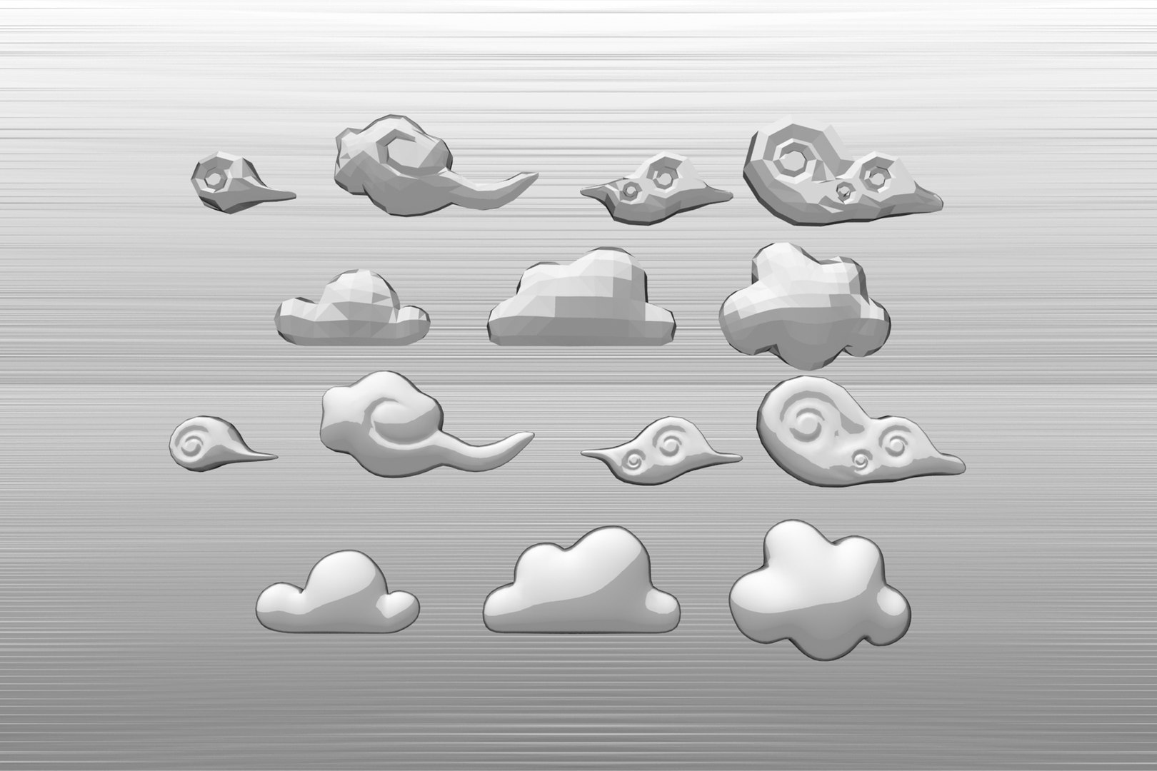 3D Cloud Cartoon Style - TurboSquid 1737238