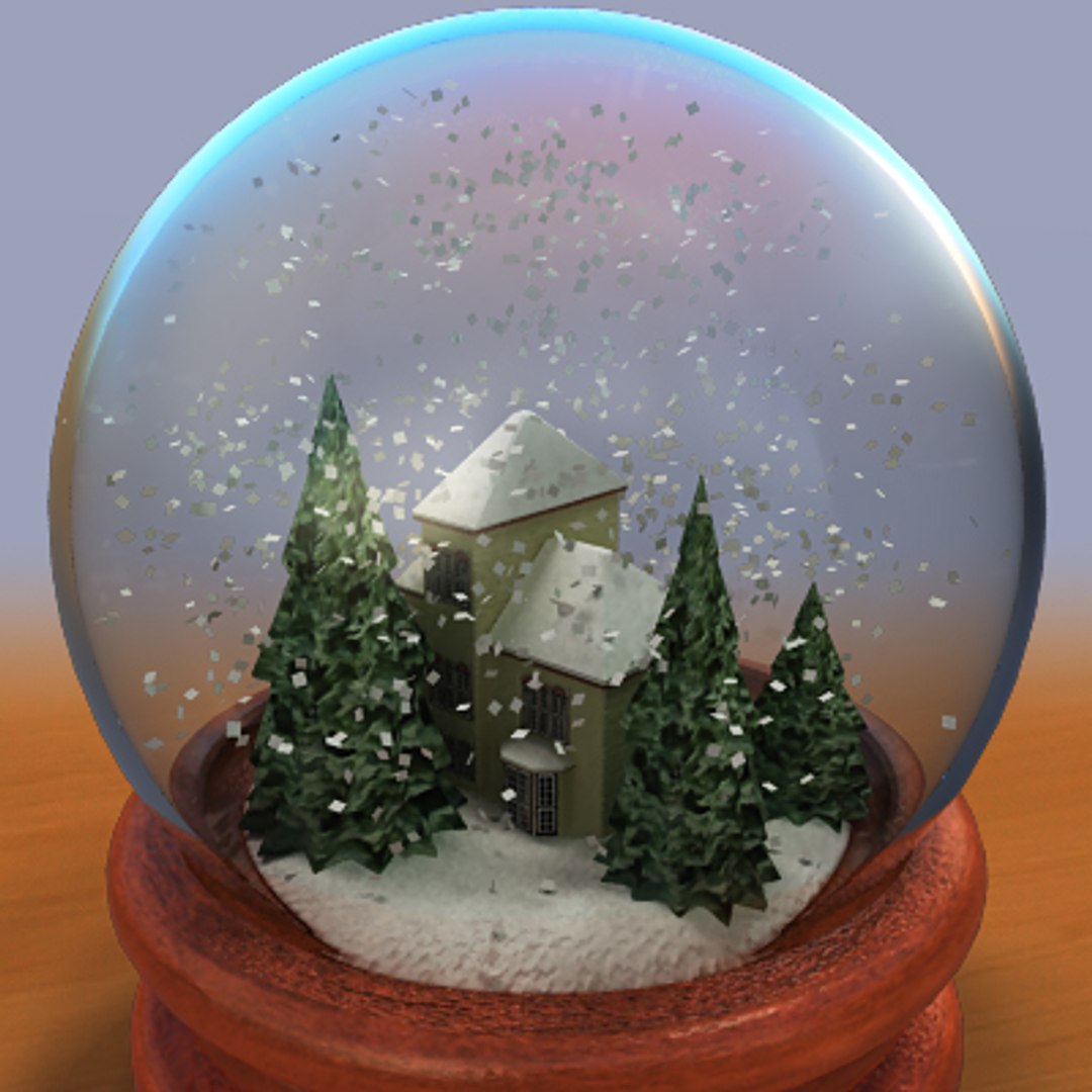3ds Snow Globe House
