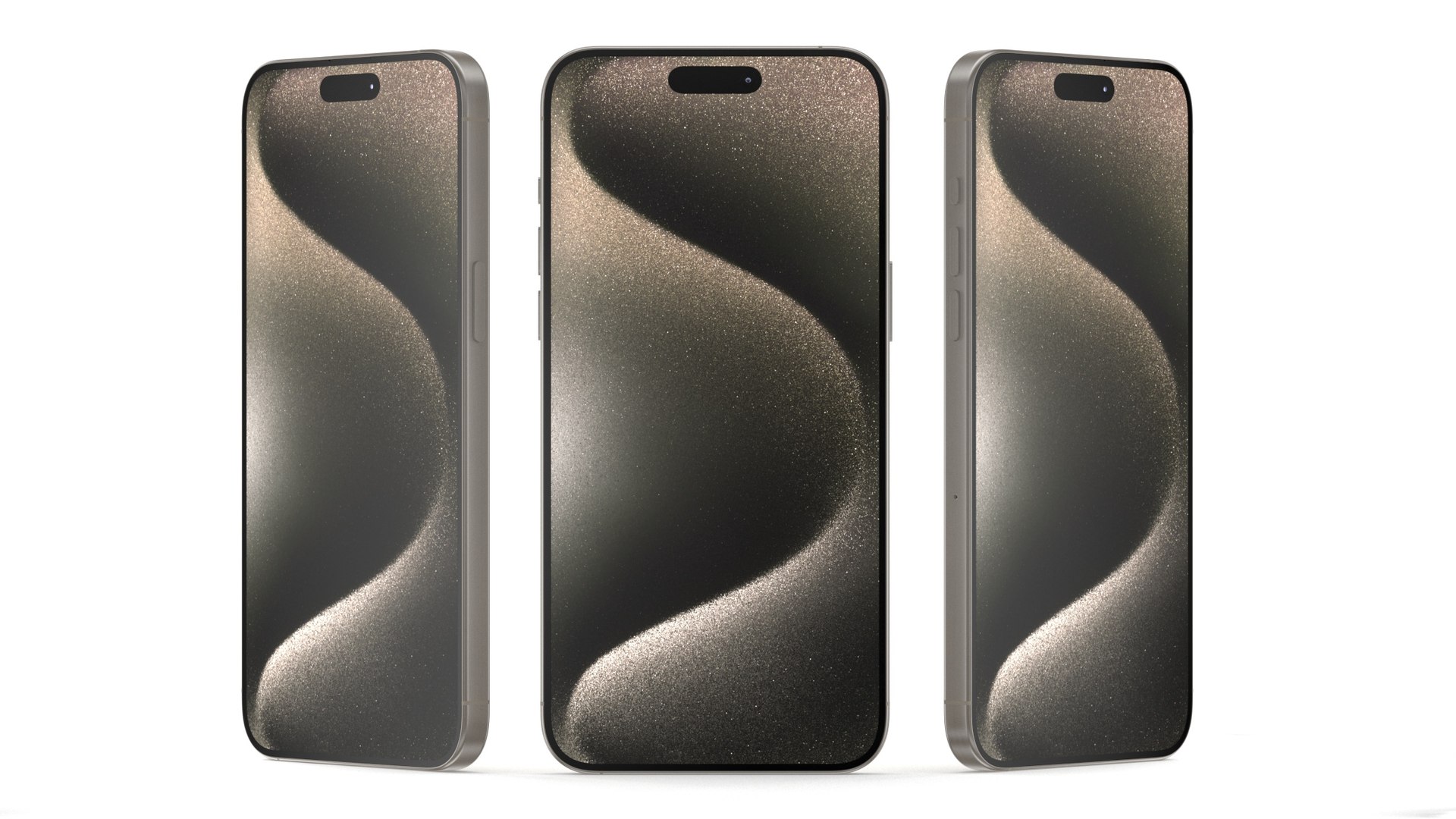 Apple IPhone 15 Pro Max Natural Titanium 3D Model - TurboSquid 2129186
