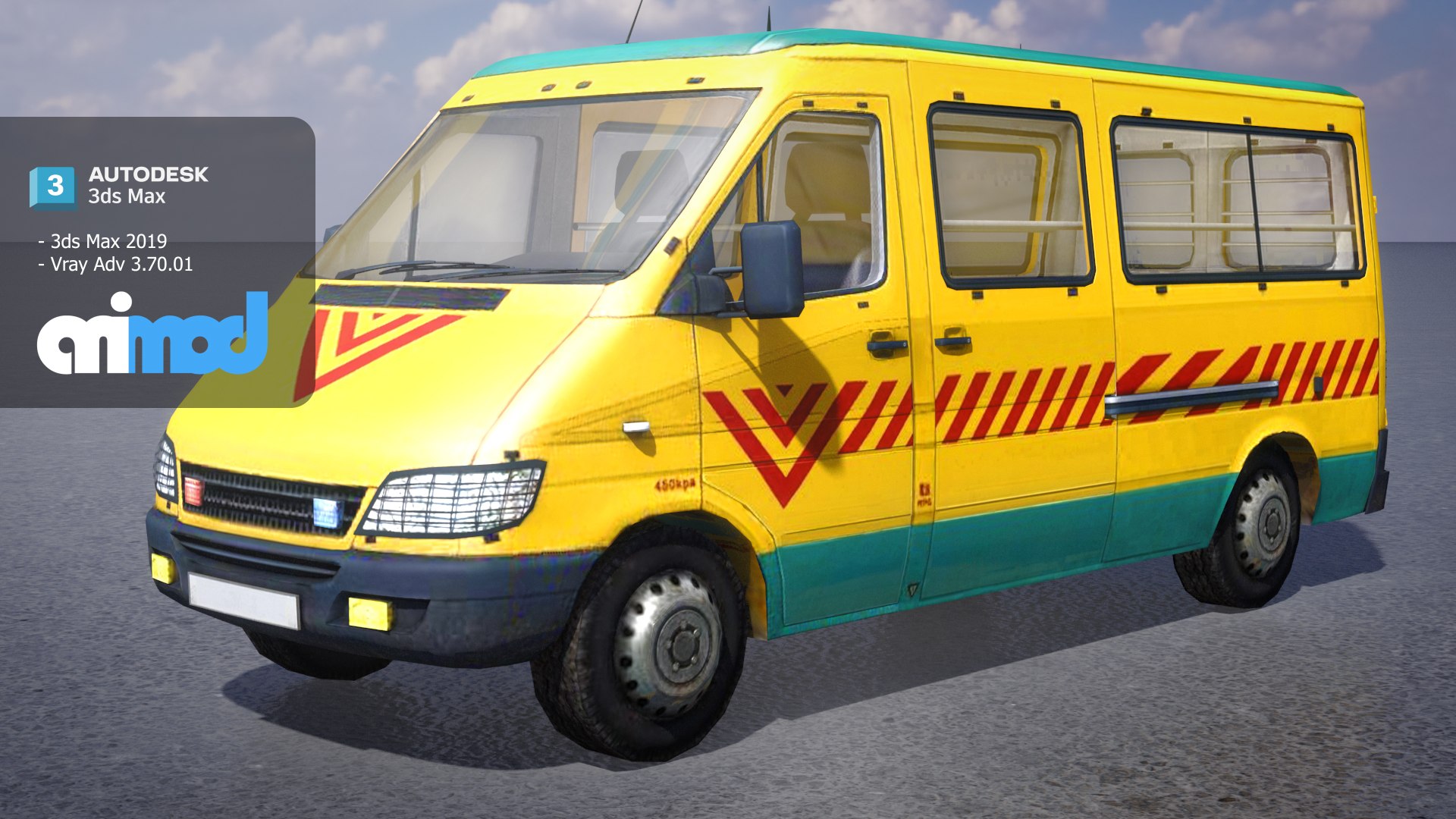 3D TW School Bus 001 - TurboSquid 2291107