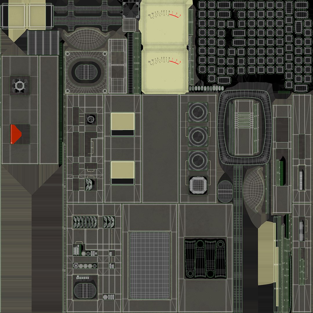 Sci-fi Modular Console Model - TurboSquid 2142764