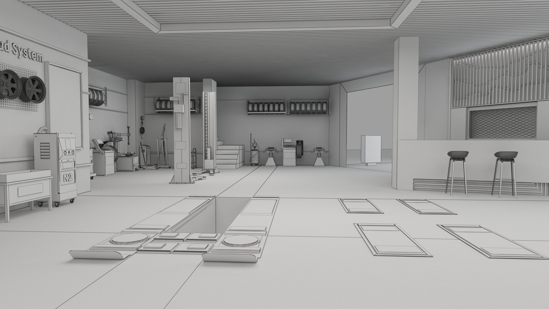 Car Repair Service 02 Model - TurboSquid 1789244