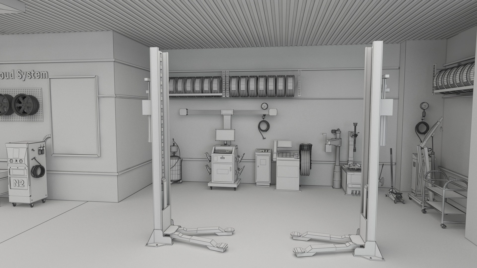 Car Repair Service 02 Model - TurboSquid 1789244