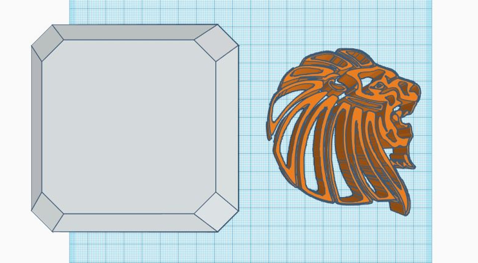 3D cool lion head base - TurboSquid 1341173