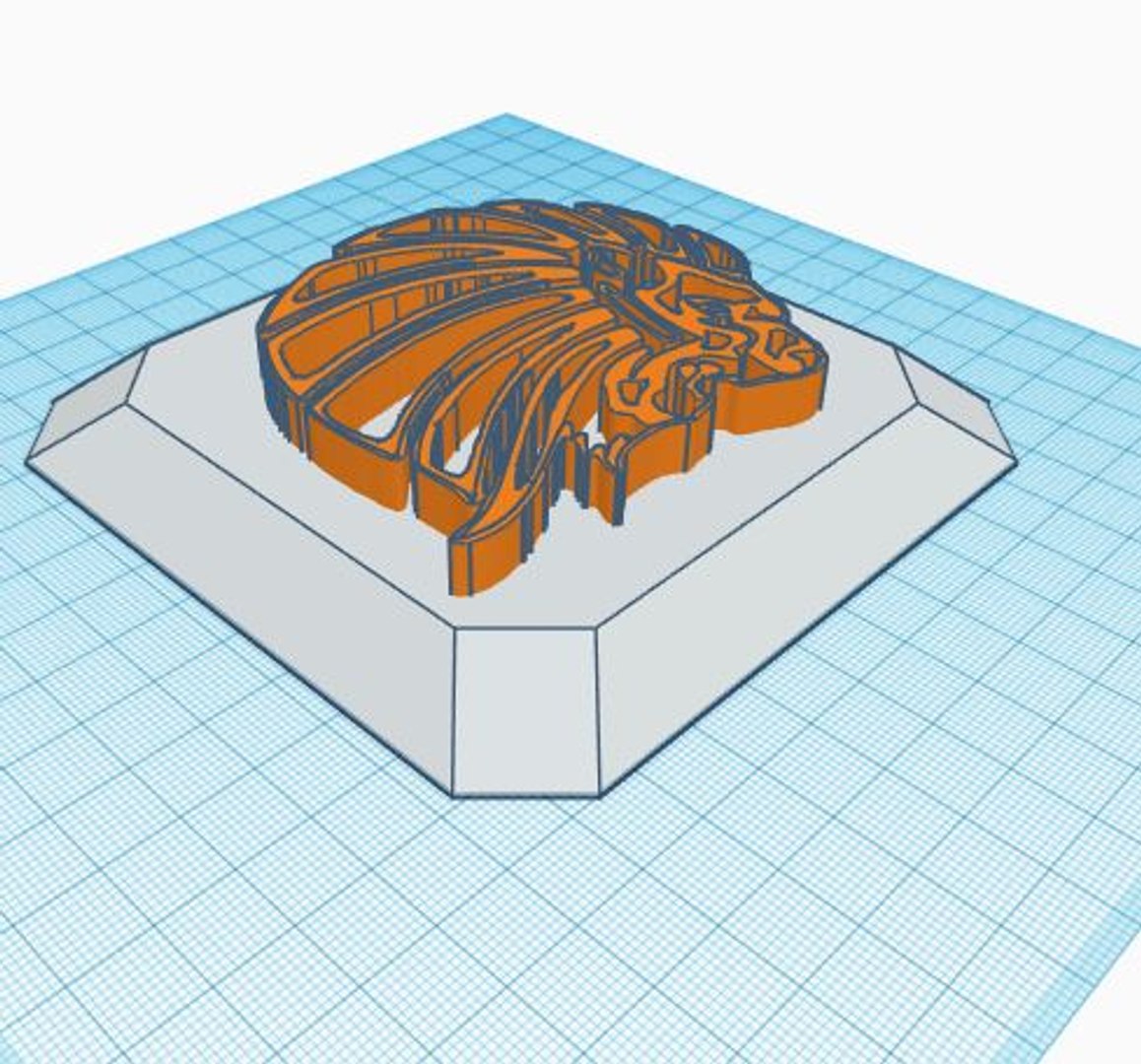 3D cool lion head base - TurboSquid 1341173