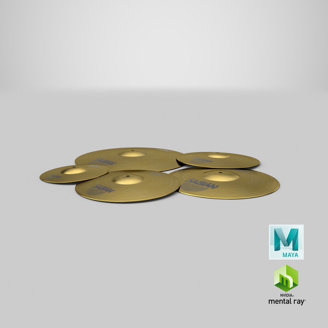 3D sabian sbr brass cymbal model - TurboSquid 1645708