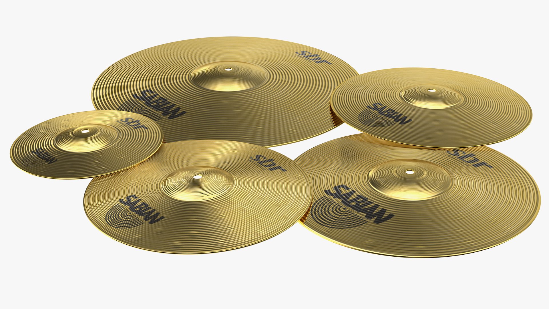 3D sabian sbr brass cymbal model - TurboSquid 1645708