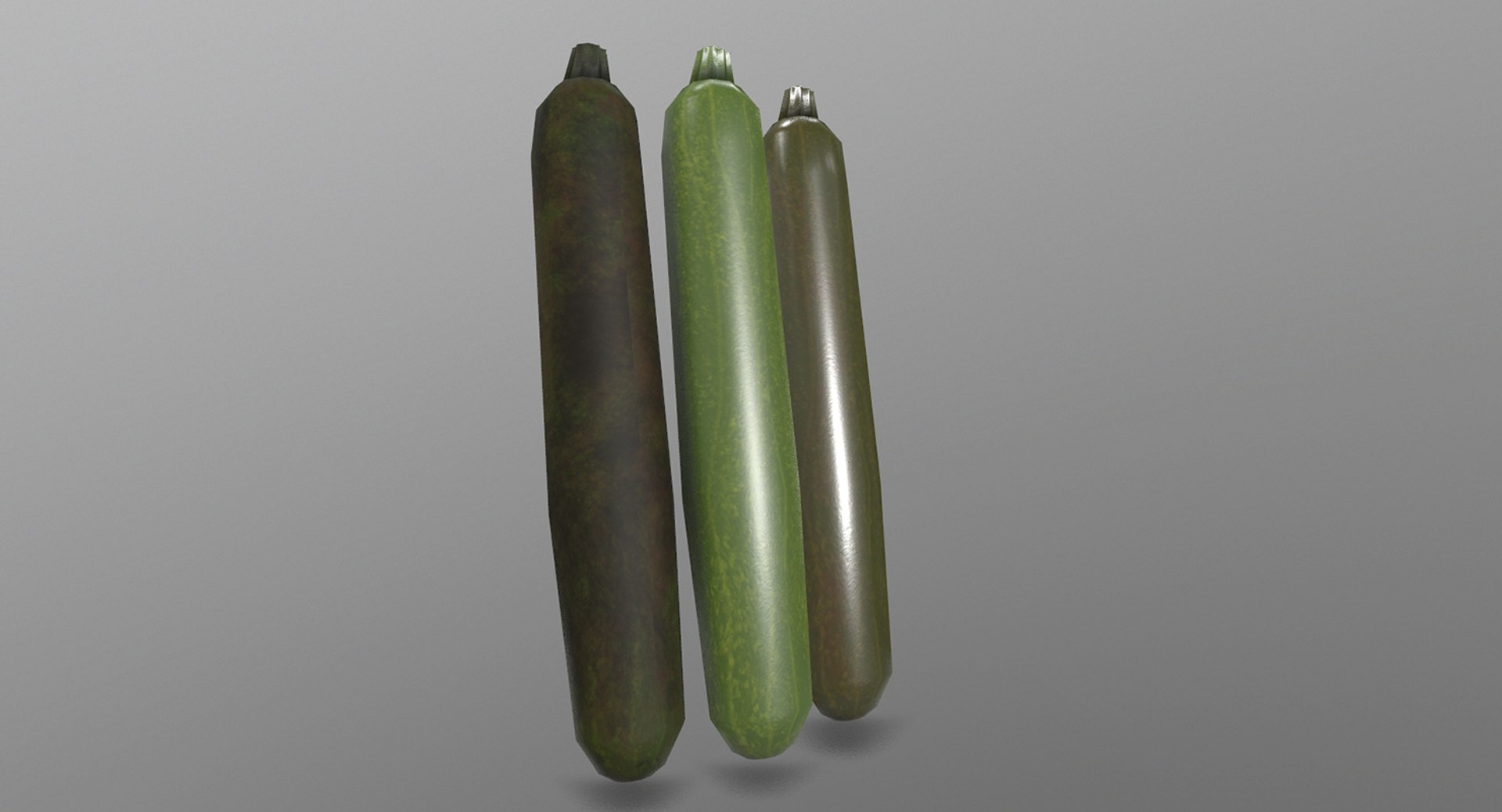 3D Zucchini Ready Games Model - TurboSquid 1289452