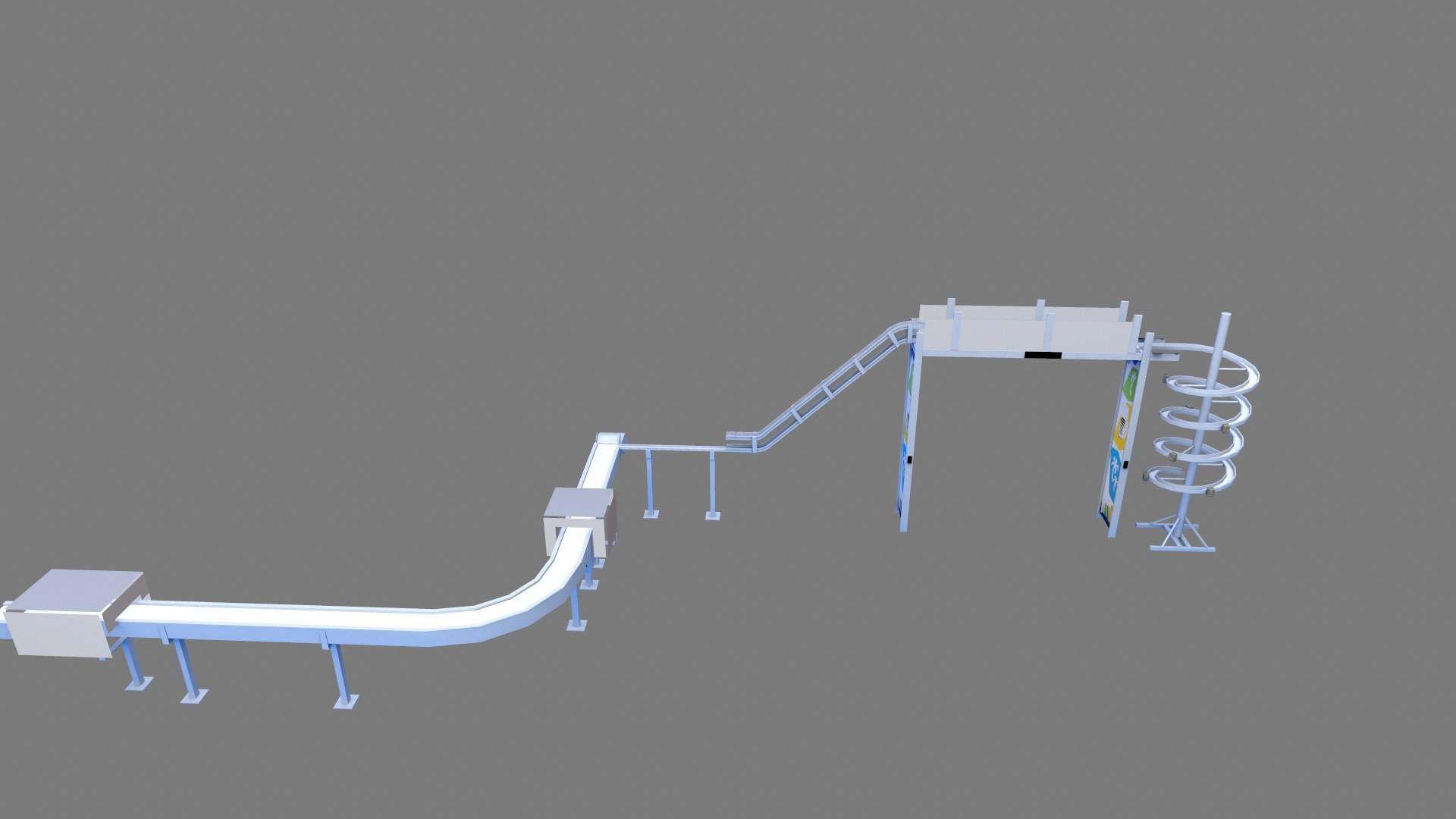 3D Conveyor Belt - TurboSquid 2327396