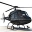3d model helicopter eurocopter as355 rigged