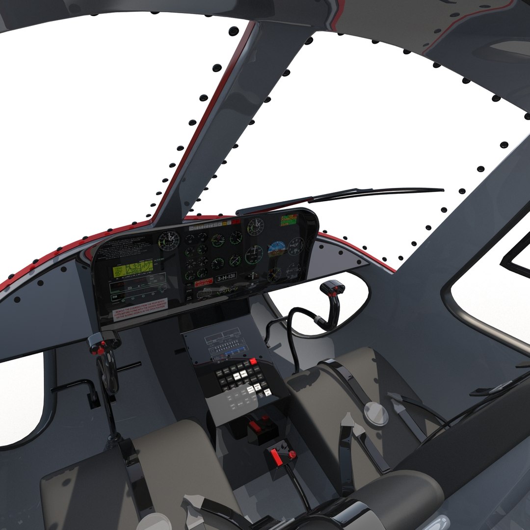 3d Model Helicopter Eurocopter As355 Rigged