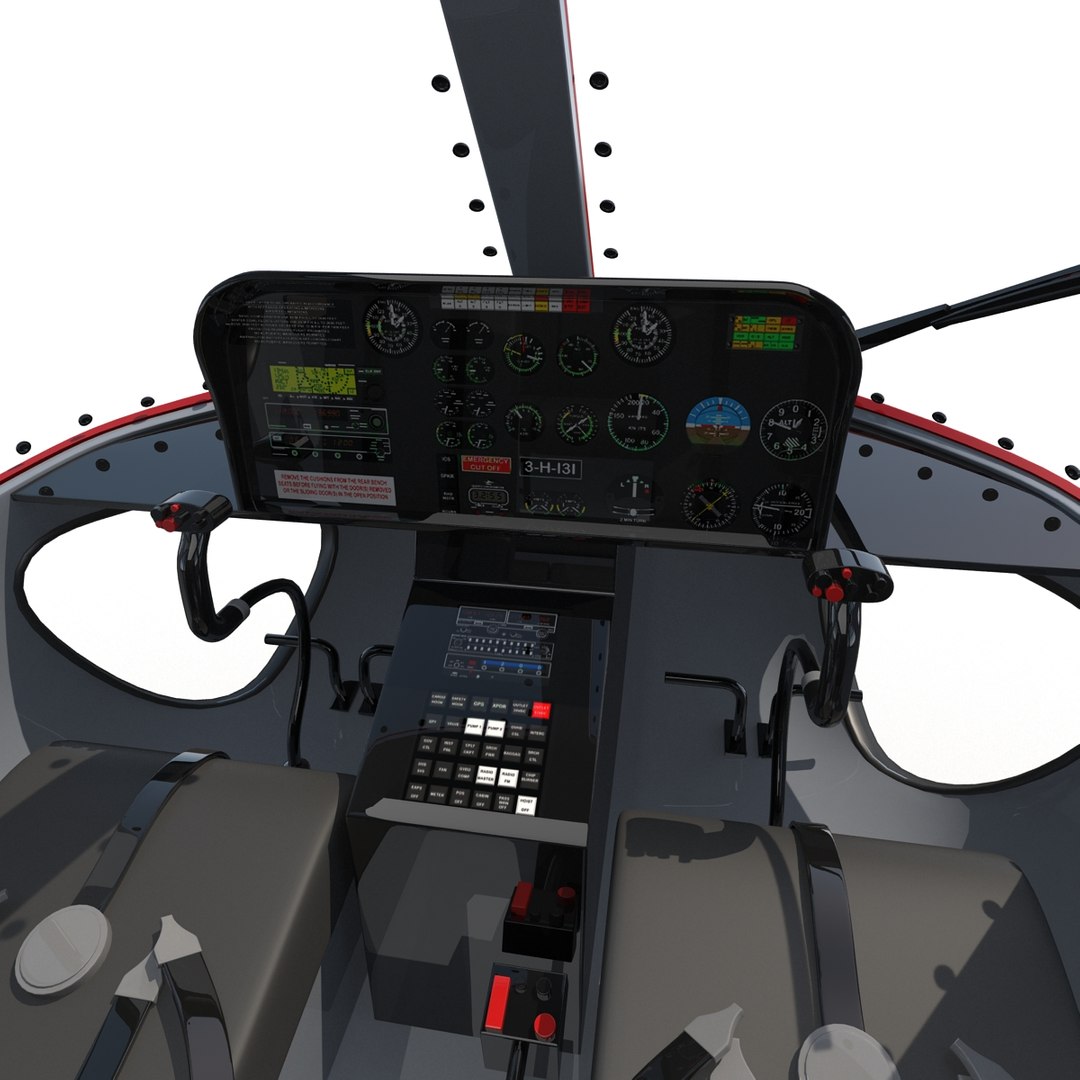 3d Model Helicopter Eurocopter As355 Rigged