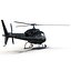 3d model helicopter eurocopter as355 rigged