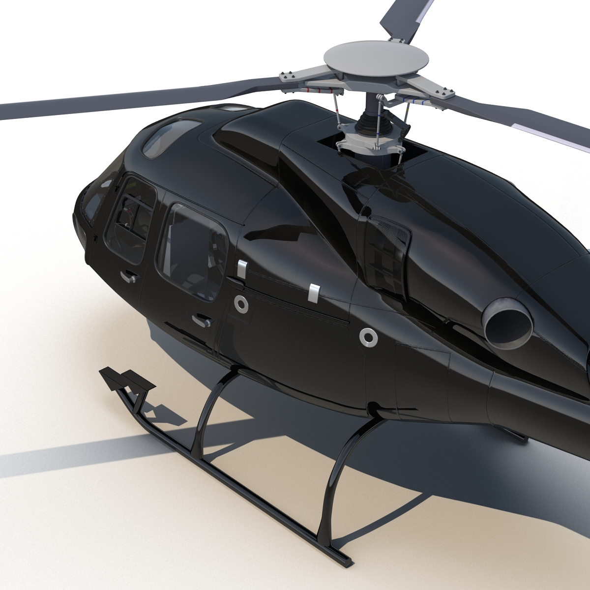 3d model helicopter eurocopter as355 rigged