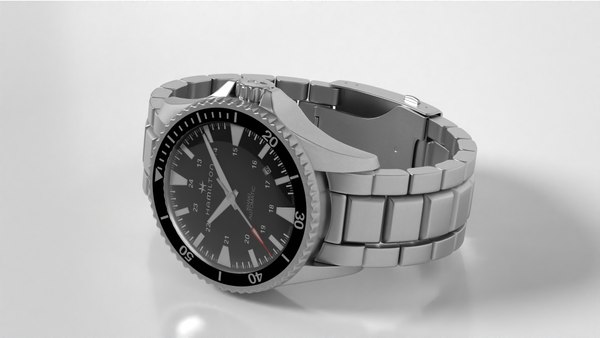 modelo 3d Reloj Hamilton - Plata integrada - TurboSquid 2221044