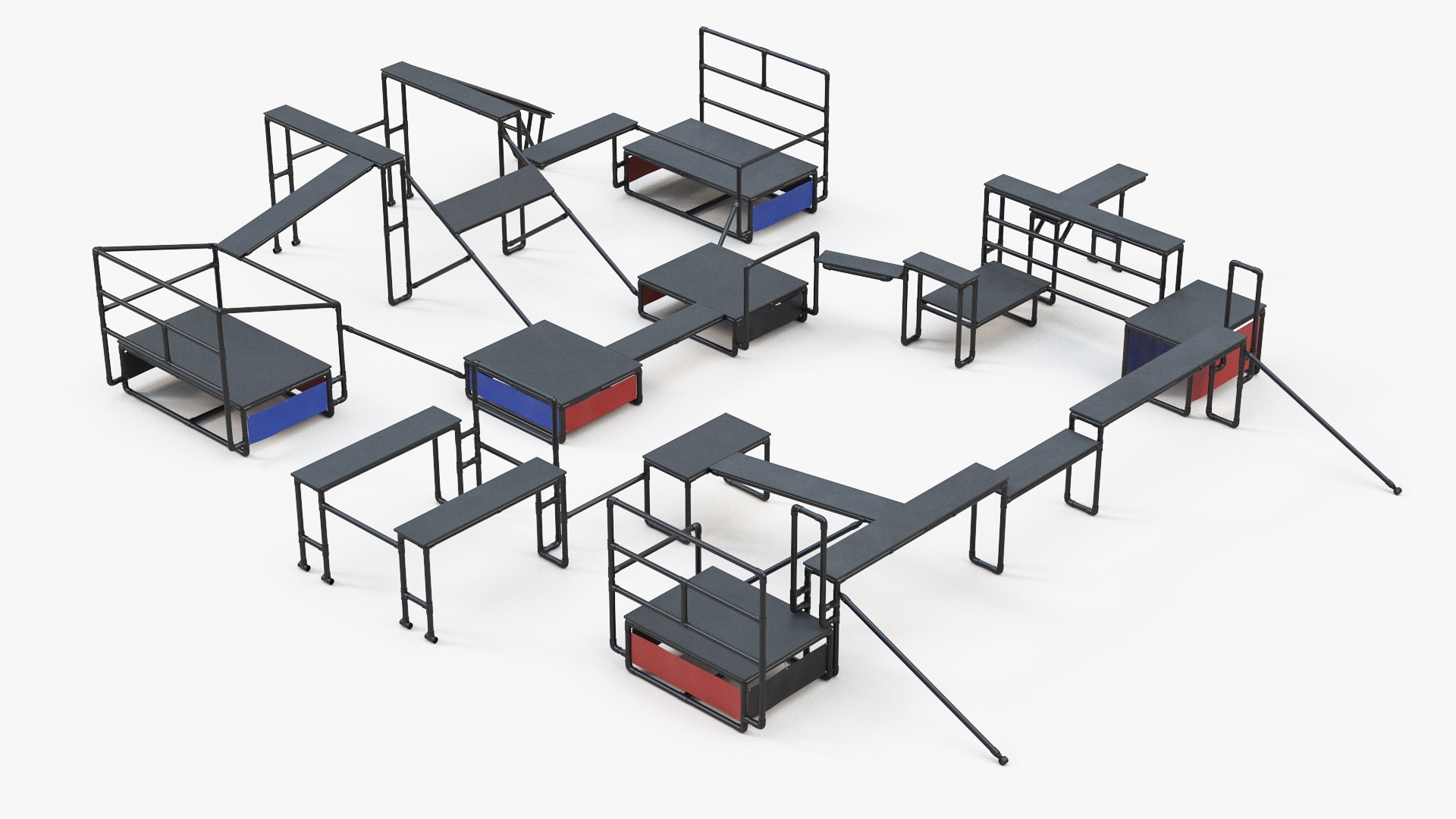 3D Freestyle Training Arena Model - TurboSquid 2371709