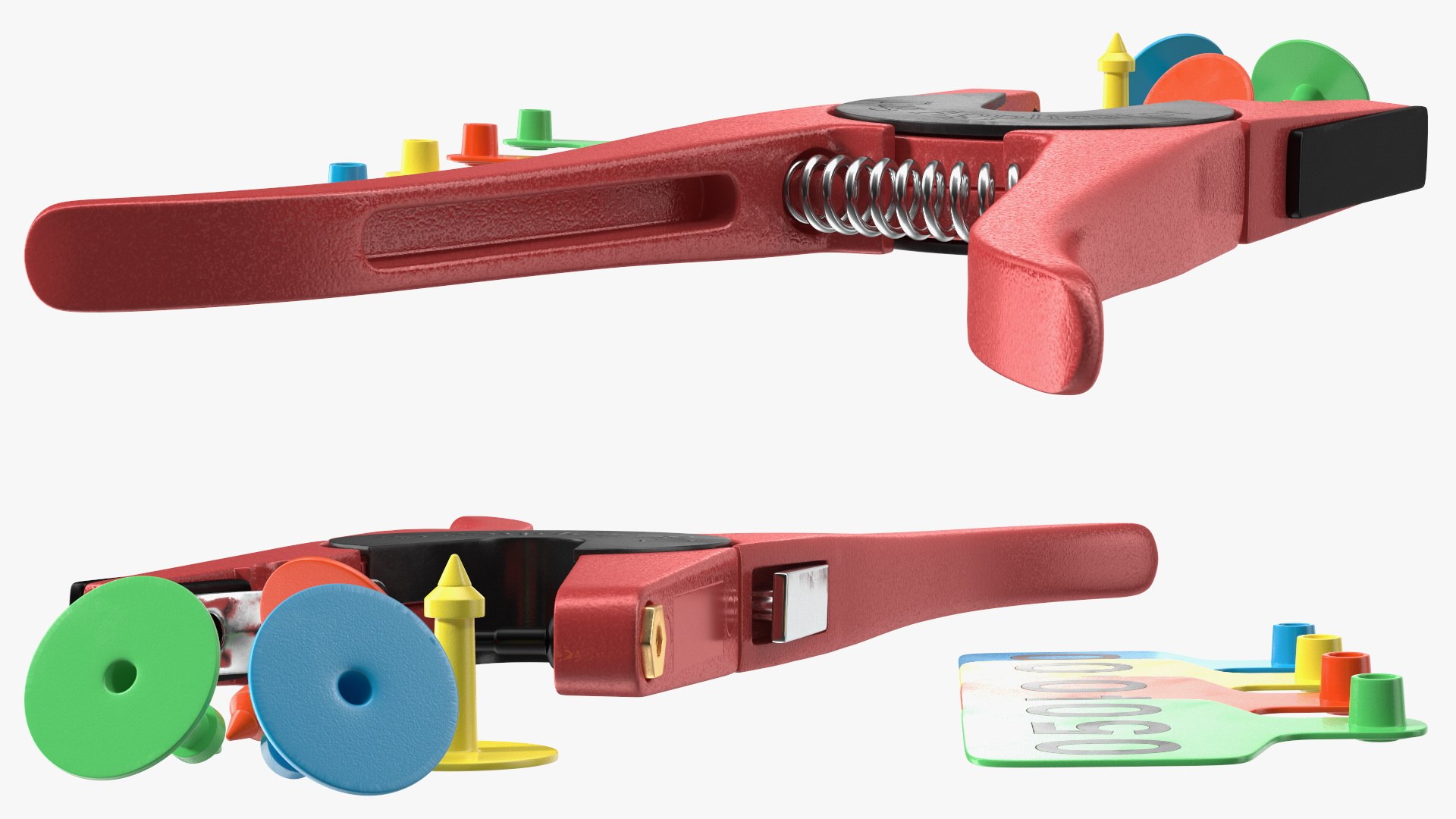 3D model Animal Applicator With Multicolor Ear Tags - TurboSquid 1884853