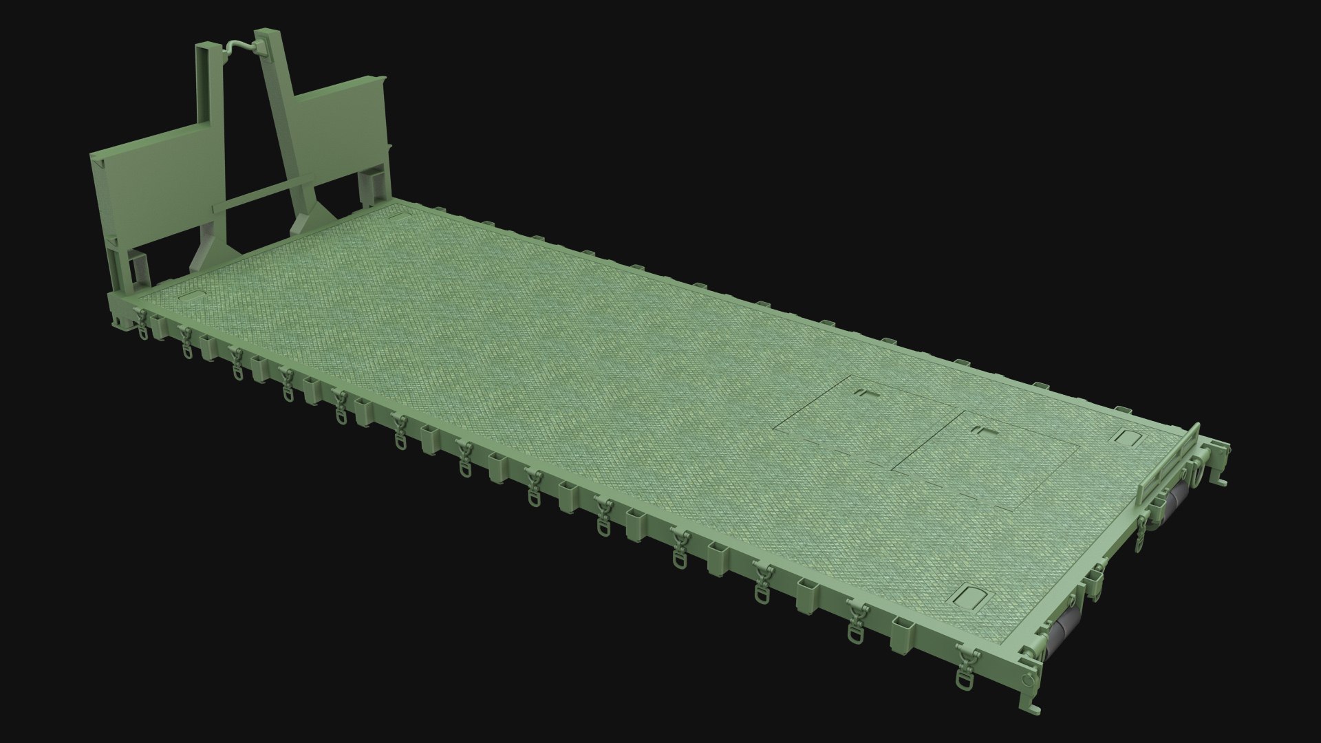 Military Flatrack 3D Model - TurboSquid 1938719