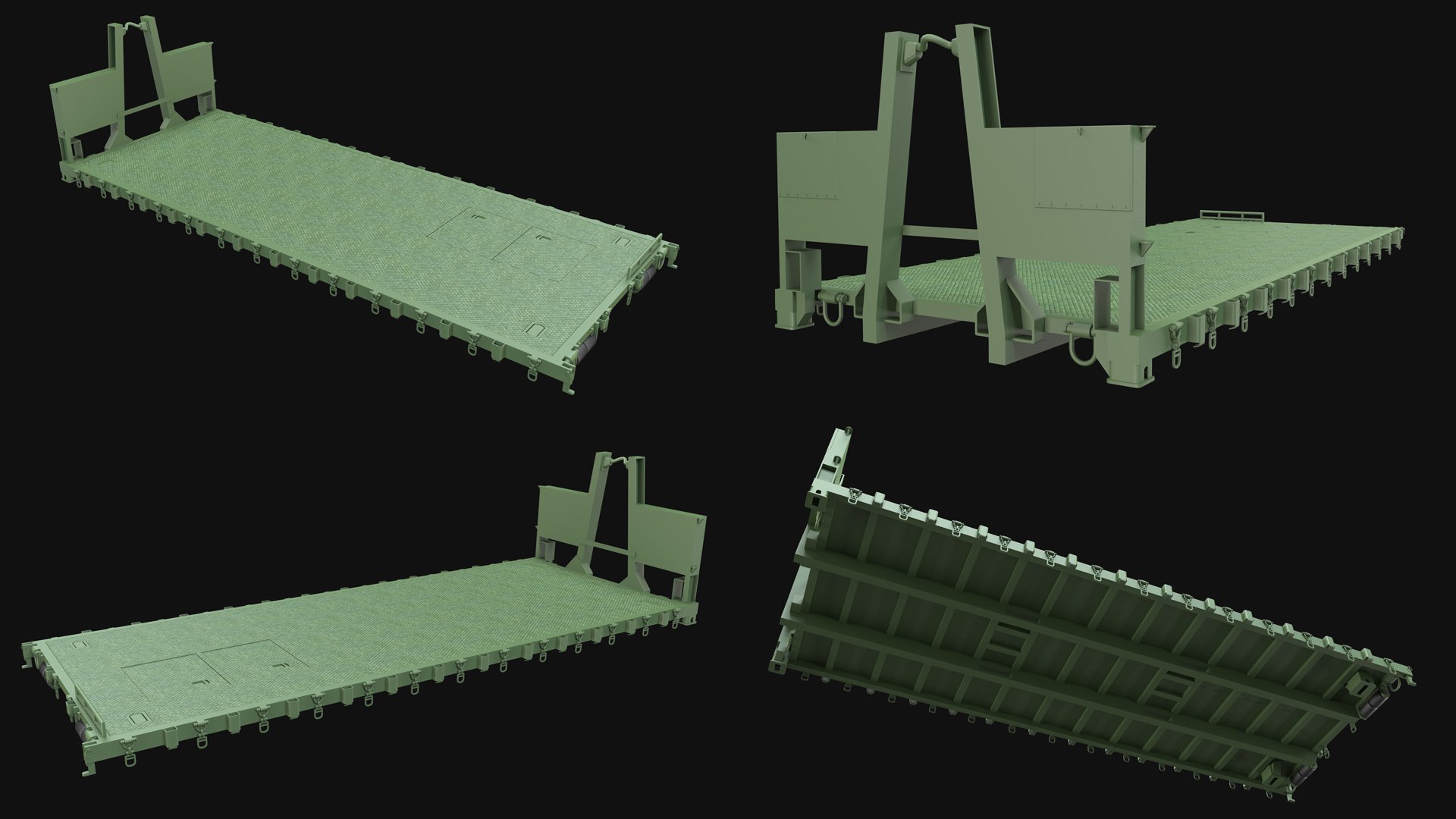 Military Flatrack 3D Model - TurboSquid 1938719