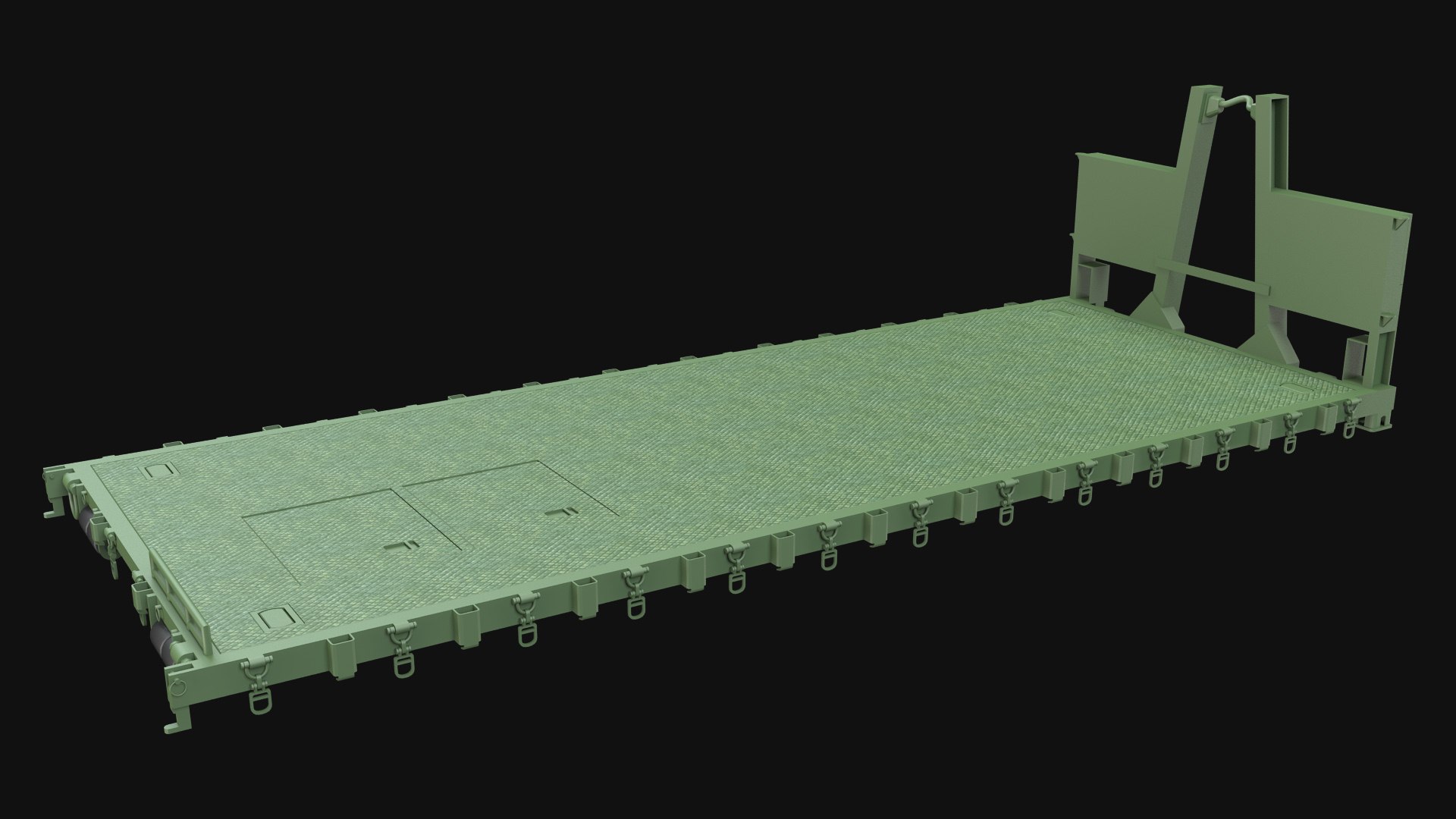 Military Flatrack 3D Model - TurboSquid 1938719