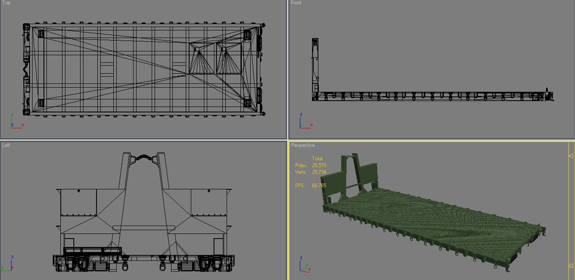 Military Flatrack 3D Model - TurboSquid 1938719