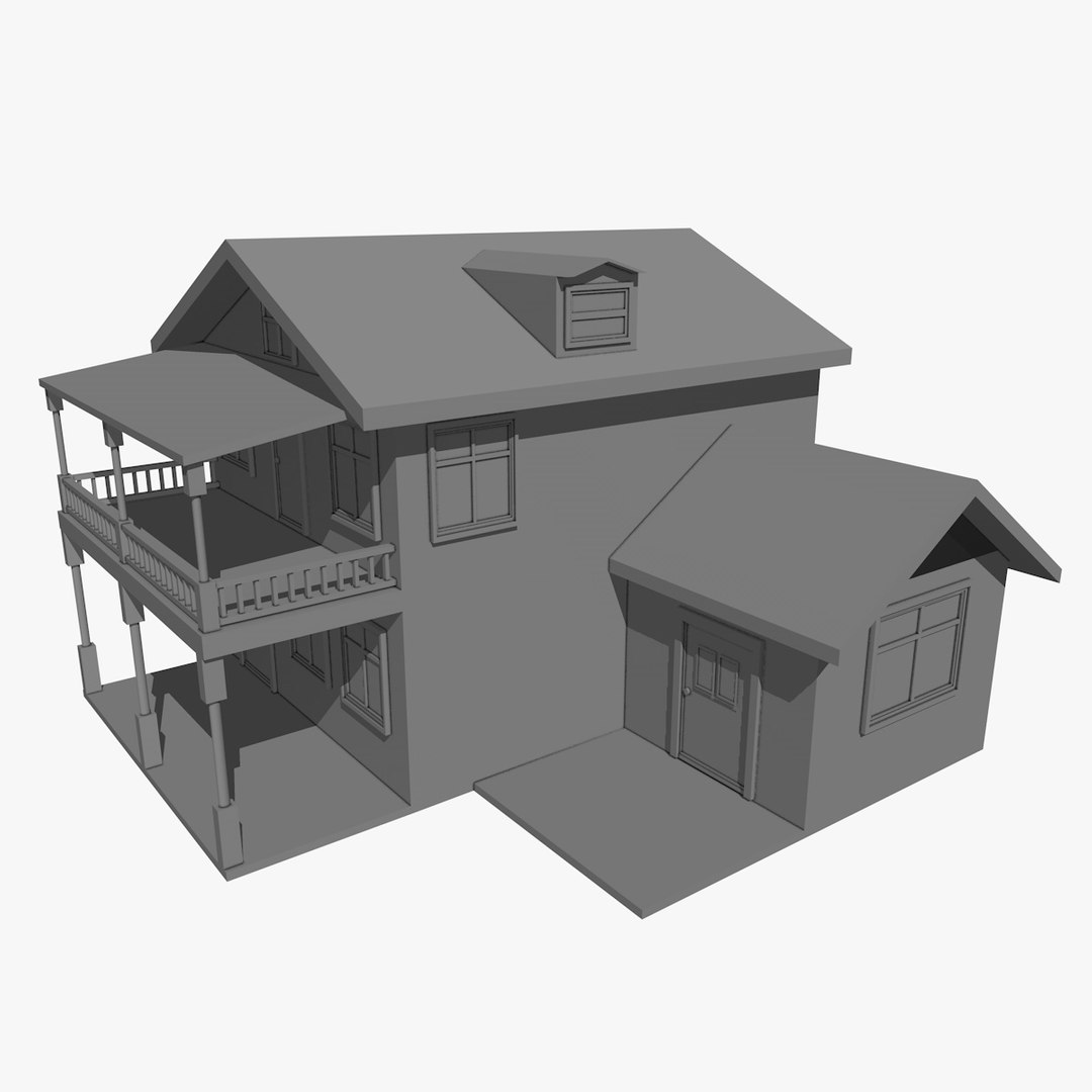 free c4d model house architecture home