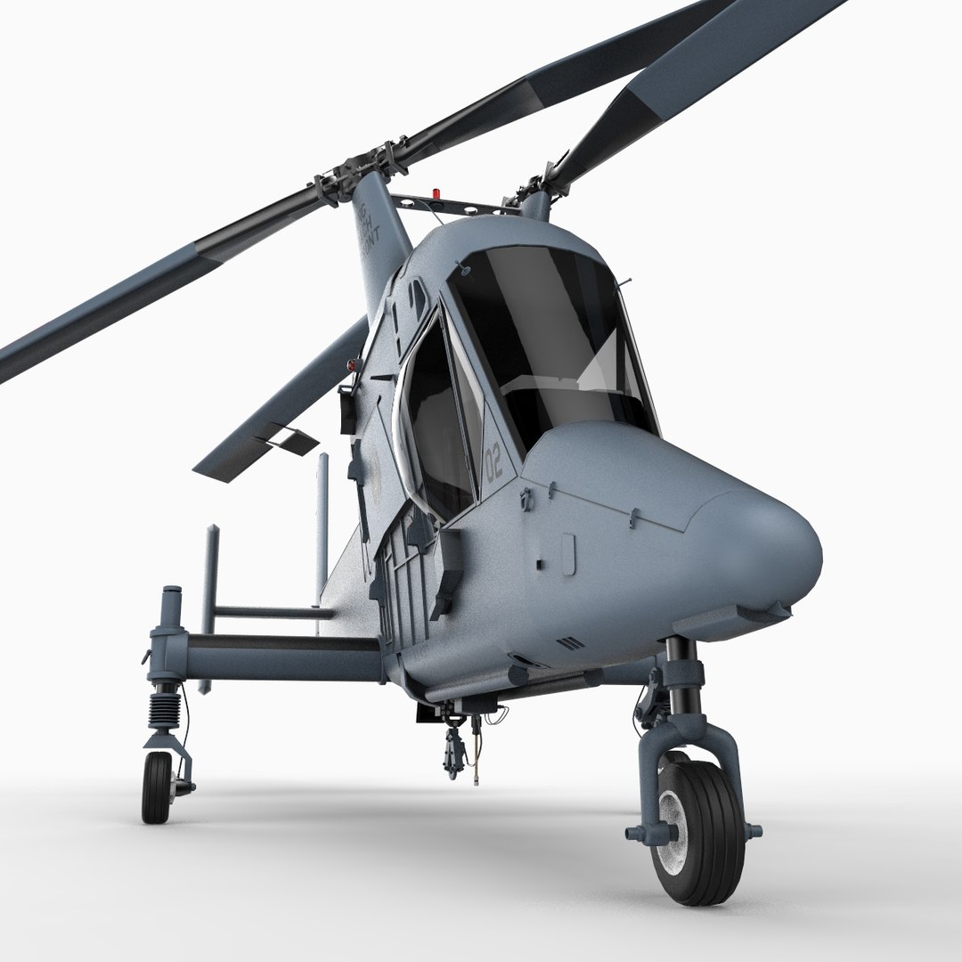 kman kmax kaman helicopter 3d model