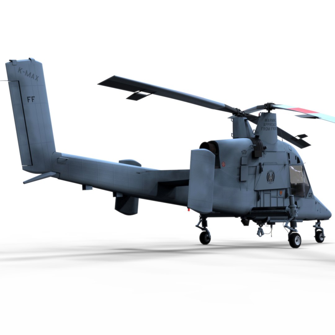 Kman Kmax Kaman Helicopter 3d Model