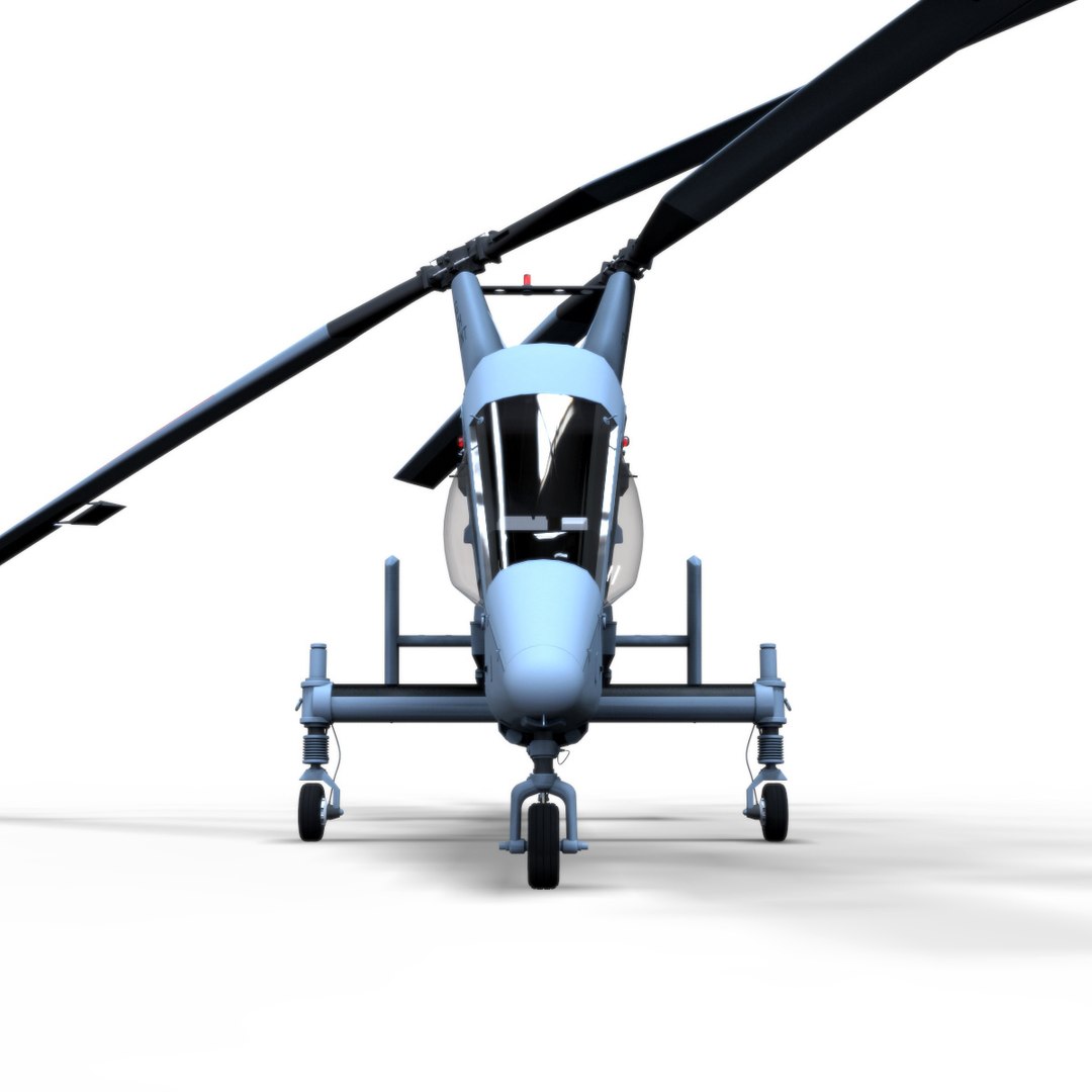Kman Kmax Kaman Helicopter 3d Model