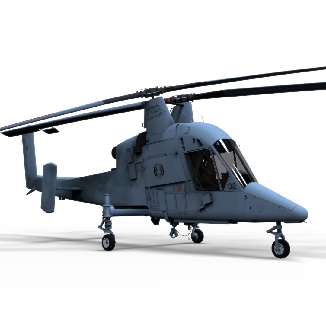 Kman Kmax Kaman Helicopter 3d Model