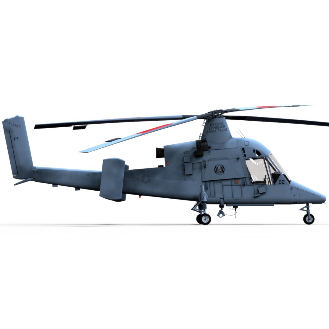 Kman Kmax Kaman Helicopter 3d Model