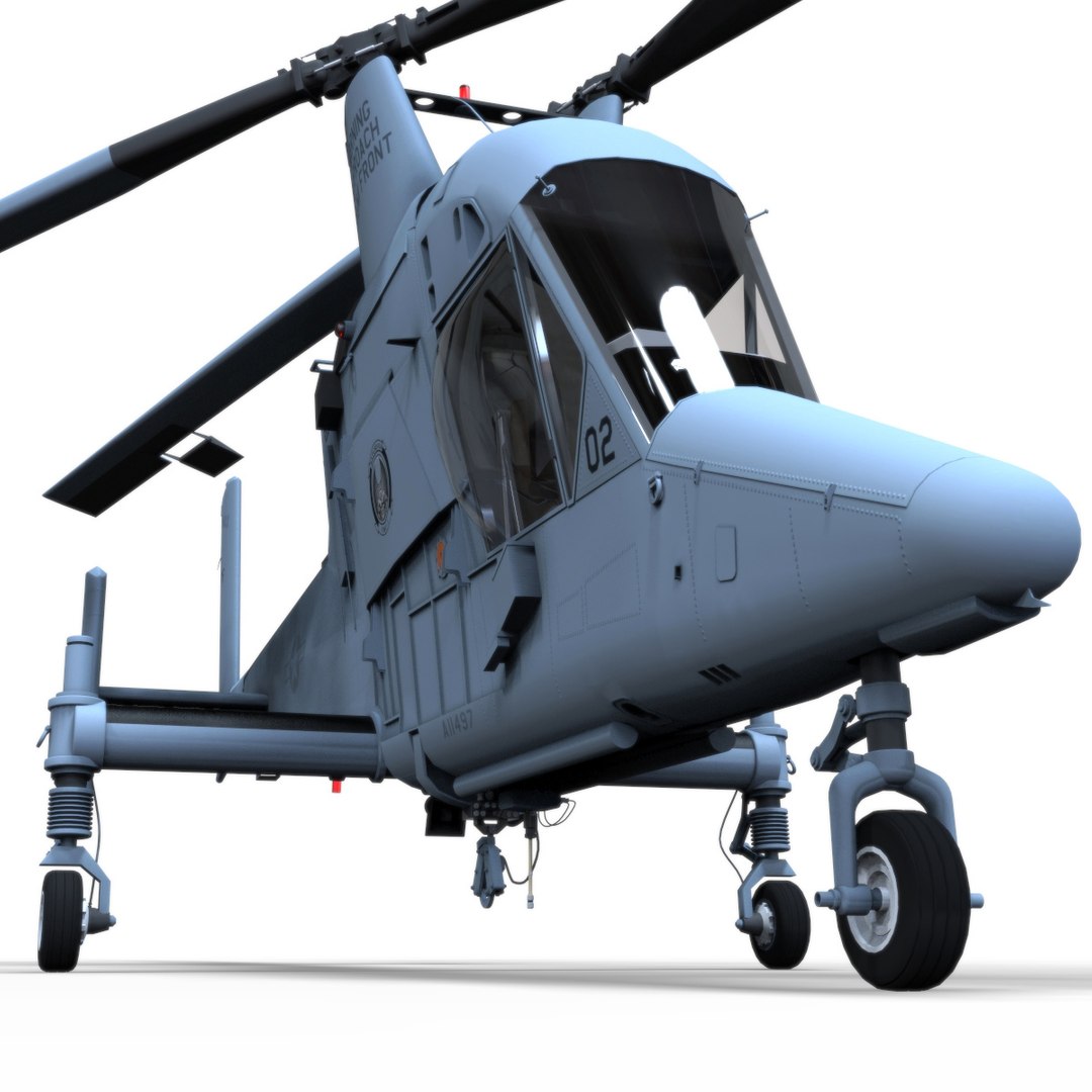 Kman Kmax Kaman Helicopter 3d Model