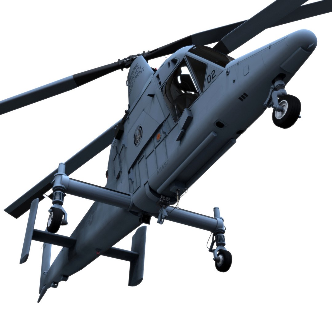 Kman Kmax Kaman Helicopter 3d Model